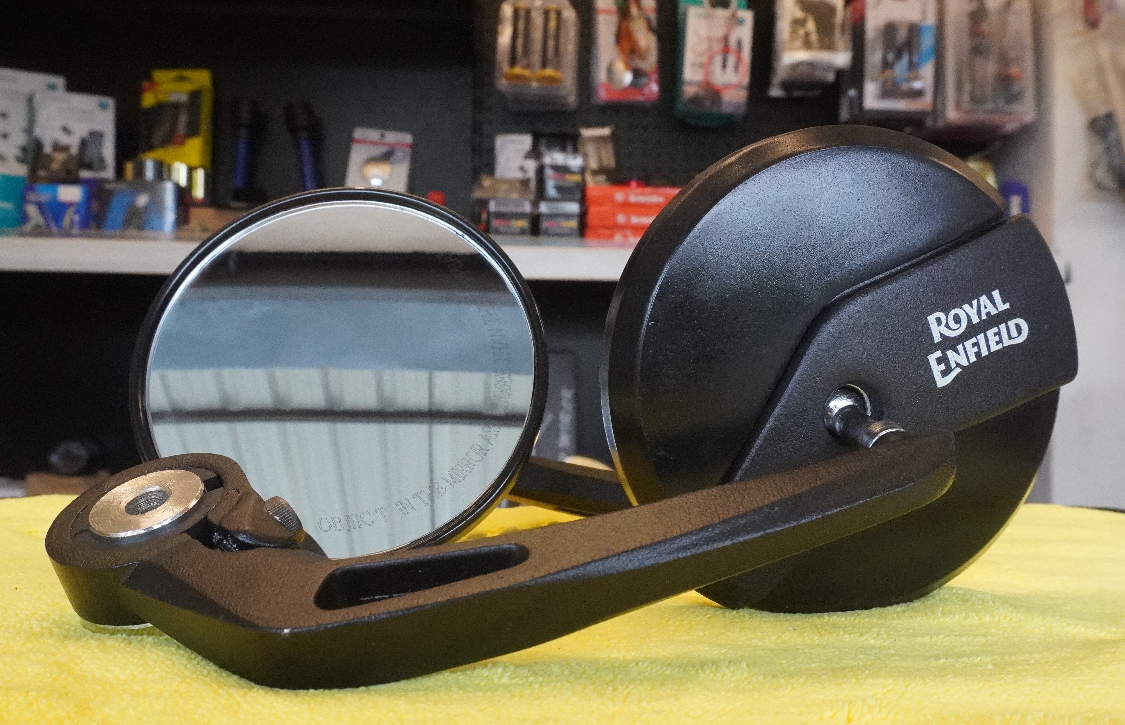 Bar End Mirrors for Bullet, Classic, Meteor, Hunter, Himalayan, Guerri ...